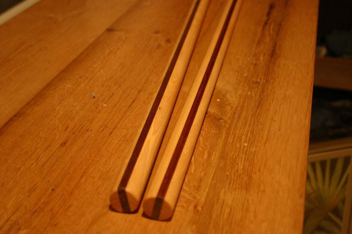 Handmade Hickory/Ipe Tanbo pair 1" 24" Escrima Kali sticks